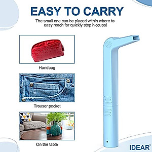 Natural Hiccup Straw, 1 Pack IDEAR Straw to Instantly Stop Hiccups, Especially for Adult, Effective and Easy to Use