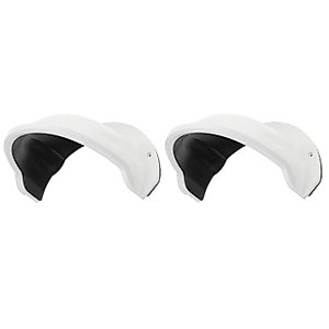 SDS DS-1250ZJ Universal Sun Rain Shade Camera Cover Shield for Outdoor Camera (2 Pack, White)