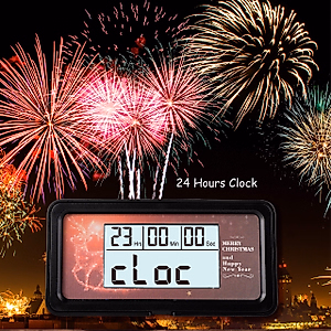 Runleader Digital 9999 Days Events Timer,Countdown Tracking,Stopwatch Record,Calendar&Clock Display,Data Resettable for Vocation Retirement Meeting Anniversary Graduation Wedding Premiere.