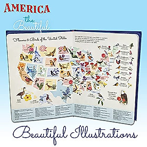 America The Beautiful - Celebrating America's History, Landmarks, Parks, Artists, Food, Maps, And More! (Children's Hardcover Luxury Storybook)