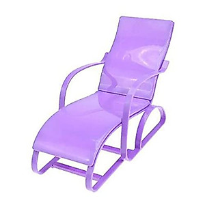 Menolana 1:6 Dollhouse Chair Furniture Unassembled 1/6 Mini Dollhouse Chair Furniture Model, Purple