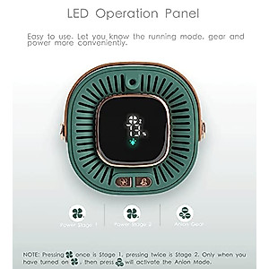 Mini Quiet Air Purifier - Portable and Cute Desk Air Purifier for Dorm, Office, Travel, Car, Classroom, Bedroom, Green