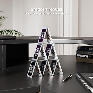 Claiks Dual Motor 63" L Shaped Standing Desk with Drawers, Electric Standing Desk Adjustable Height, Corner Stand up Desk with Splice Board, Black Frame/Black Top