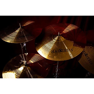 HAIRIESIS Cymbal Exquisite Alloy Cymbal Set 14"/16"/18"/20" 5 Pieces Drum Cymbal
