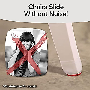 Ruby Sliders SMALL As Seen On TV by BulbHead - Red Means They’re Authentic - Premium Chair Covers Protect Hardwood & Tile Floors - Stretchable - Fits Smaller Furniture Leg Sizes & Most Shapes - 8 Pack