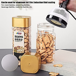 Fanlocn Bottle Cap Sealer, Induction Sealing Machine, Dual Voltage Electromagnetic Induction Sealer For Bottle Diameter 20-100mm Plastic Glass Bottles…