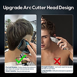 Shortcut Self-Haircut Kit for Men, Head Shavers, Quickcut Hair Clippers, Cordless Electric Trimmer, Buzz Cut Razor, Home Hair Cutting Machine, by Sceafunny