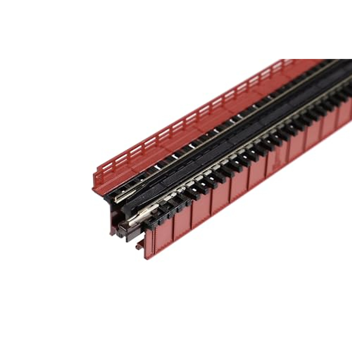 N 124mm 4-7/8" Deck Plate Girder Bridge, Red