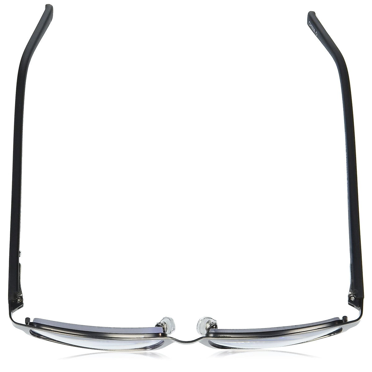 Foster Grant Men's Sawyer Multifocus Rectangular Reading Glasses, Matte Dark Gunmetal/Transparent, 54 mm + 2