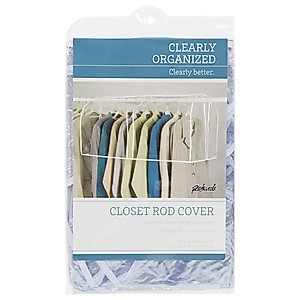 Richards Homewares - Clear Vinyl Storage Closet Garment Cover, 36"x22"x18" (1-Pack)