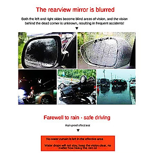 EMSUM Rainproof Spray for car Rear-View Mirror, Nano Coating Waterproof Agent, and rain Proof Cleaner for reversing Camera, with Lasting Waterproof Effect, Ensure Driving Safety in Rainy Days.