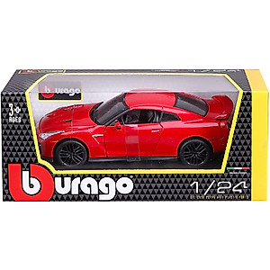 Bburago B18-21082 Nissan GT-R 2017" Diecast Model Kit, 1:24 Scale, Assorted Colors