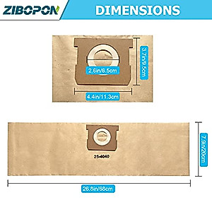 6 Pack DXVA25-4040 Dust Bag-4 gallon Replacement for DEWALT DXV04T 4 Gallon Wet/Dry Vacuum