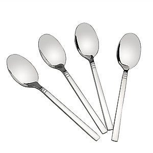 Fiazony 12-Piece Stainless Steel Teaspoon Dessert Spoons