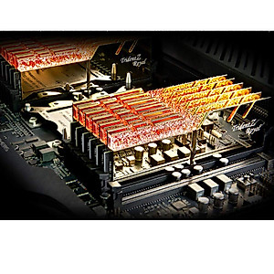 G.SKILL Trident Z Royal Series (Intel XMP) DDR4 RAM 32GB (2x16GB) 3200MT/s CL16-18-18-38 1.35V Desktop Computer Memory UDIMM - Gold (F4-3200C16D-32GTRG)