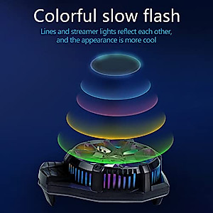 Mobile Phone Radiator, Gaming Game Back Clip Fast Cooling Fan Cooling Artifact, Cooling Case for iOS/Android Phones, Fit for Mobile Gaming, Video Streaming, Car Driving