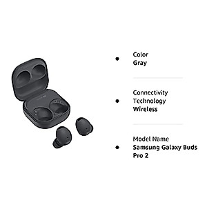 Samsung Galaxy Buds2 Pro True Wireless Bluetooth Earbud Headphones - Graphite (Renewed)