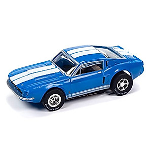 Auto World Xtraction 1967 Shelby GT500 Mustang (Blue) HO Scale Slot Car