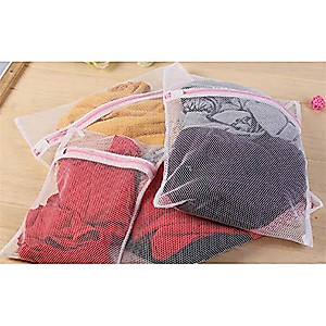Winwinfly Mesh Laundry Bags,Laundry Bags Mesh Wash Bags,Lingerie Bags for Washing Delicates,Net Fabric