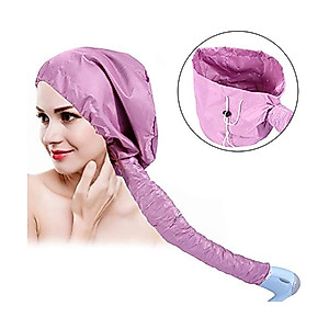 Foldable Hair Dryer Cap, Portable Soft Hair Drying Salon Cap with Heat for Hair Treatment, Beauty Steamer, and Haircare