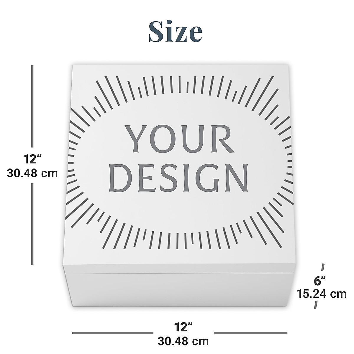 Let's Make Memories Personalized Keepsake Box - All About The Graduate - Graduation Mementos - Class of 2022 - 6” Hx12” Sq. - Red