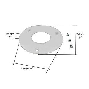 Big Horn 14102 Clear Router Sub Base for Router 100, 690, 691, 693 (5-3/4" Dia) Replaces Porter Cable 42188