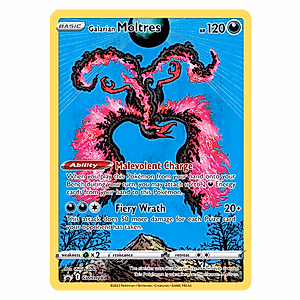 Pokémon TCG: Crown Zenith Tin – Galarian Moltres (1 Foil Card & 5 Booster Packs)