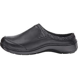 Tempur-Pedic Women's Darla Clog,Black Leather,US 8 M