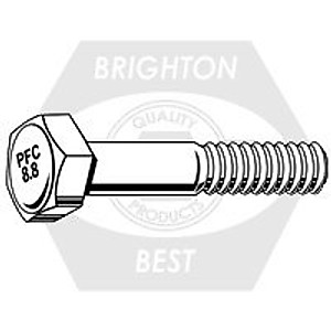 M6-1.00x35 MM Metric Class 8.8 Hex Cap Screw Plain (100/box)
