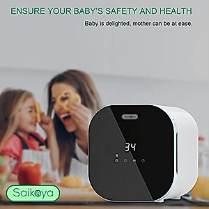 LETORS UV-C 4-in-1 Sterilizer and Dryer - for Baby Bottles, Electronic Devices and Kitchen Wares, Low Heat Ultraviolet Lighting Sanitizer with Touch Panel, Countertop Sterilized Storage Unit