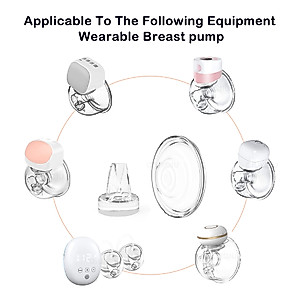 S9/S10/S12 Wearable Breast Pump Accessories, 2 Duckbill Valve&2 Silicone Ring&2 Diaphragm Compatible with Momcozy Duckbill Valve and Silicone Diaphragm Accessories (6 Pieces Set)