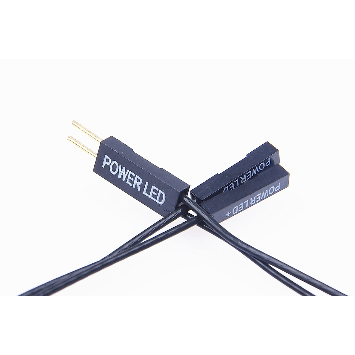 LM YN Motherboard Extension Cable Set 22AWG Silver Plating Cord Gold-Plated Plug Six Kinds POWE LED HDD LED Power SW Reset SW HD Audio Front USB Extension Cable Length 11 inches Compatible with PC