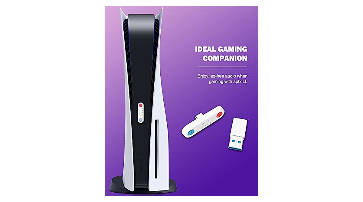 PS5 Bluetooth Adapter - Low Latency Audio Transmitter