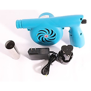 Electric Fireplace Bellows, BBQ Fan Air Blower, Outdoor Cooking Fan Charcoal Starter Fan Cordless Bellows Grills BBQ Camping Barbecue Fire Bellows (Extended Duct)