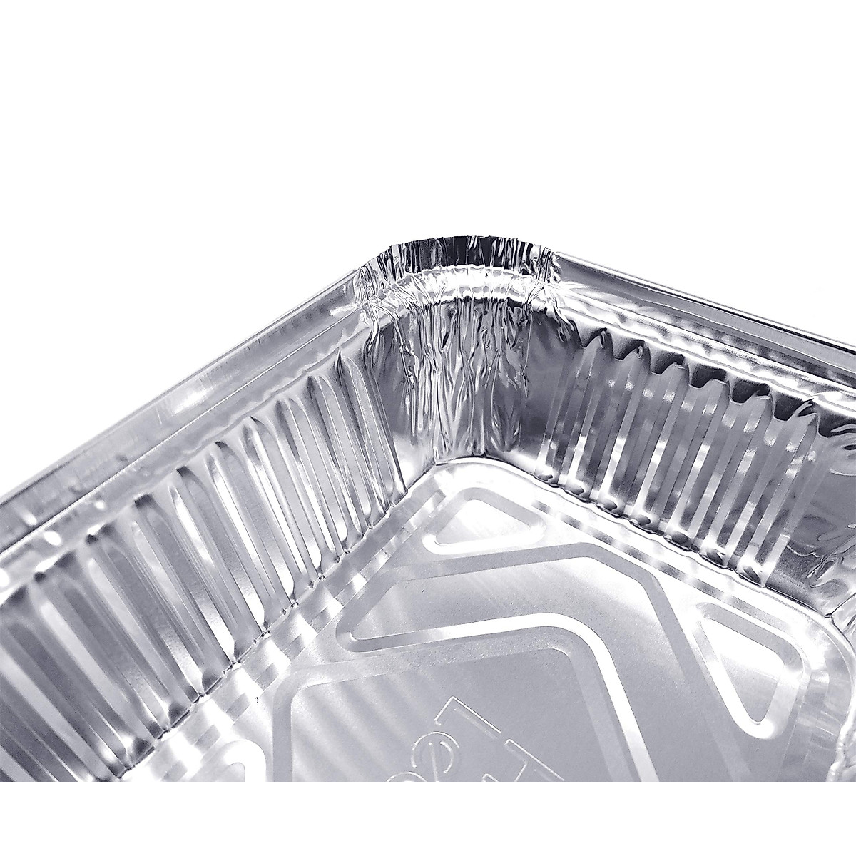 Fig & Leaf (480 Pack) Premium 1.5-LB Takeout Pans with Lids l Medium 7" x 5" x 2" l Heavy Duty Disposable Aluminum Foil for Catering Party Meal Prep Freezer Drip Pans BBQ Potluck Holidays