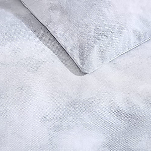 City Scene - King Duvet Cover Set, Cotton Bedding with Matching Shams, Modern Home Decor (Koto Clouds Grey, King)