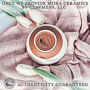 Mora Ceramic Small Dessert Bowls - 16oz, Set of 6 - Microwave, Oven and Dishwasher Safe, For Rice, Ice Cream, Soup, Snacks, Cereal, Chili, Side Dishes etc - Microwavable Kitchen Bowl, Vanilla White