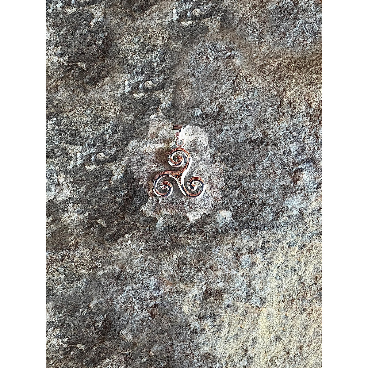 Jewelry Trends Celtic Triskele with Gold-Plated Trinity Knot Sterling Silver Pendant