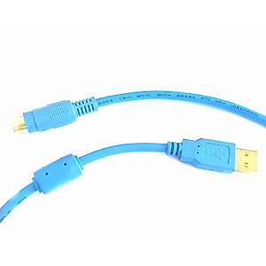 EZSync USB Programming Cable for Mitsubishi Melsec FX Series PLCs, USB to RS422, FX-USB-AW Compatible, EZSync505