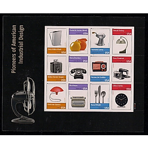 USPS Pioneers of American Industrial Design (Sheet of 12) First-Class Mail Forever Postage Stamps Scott #4546