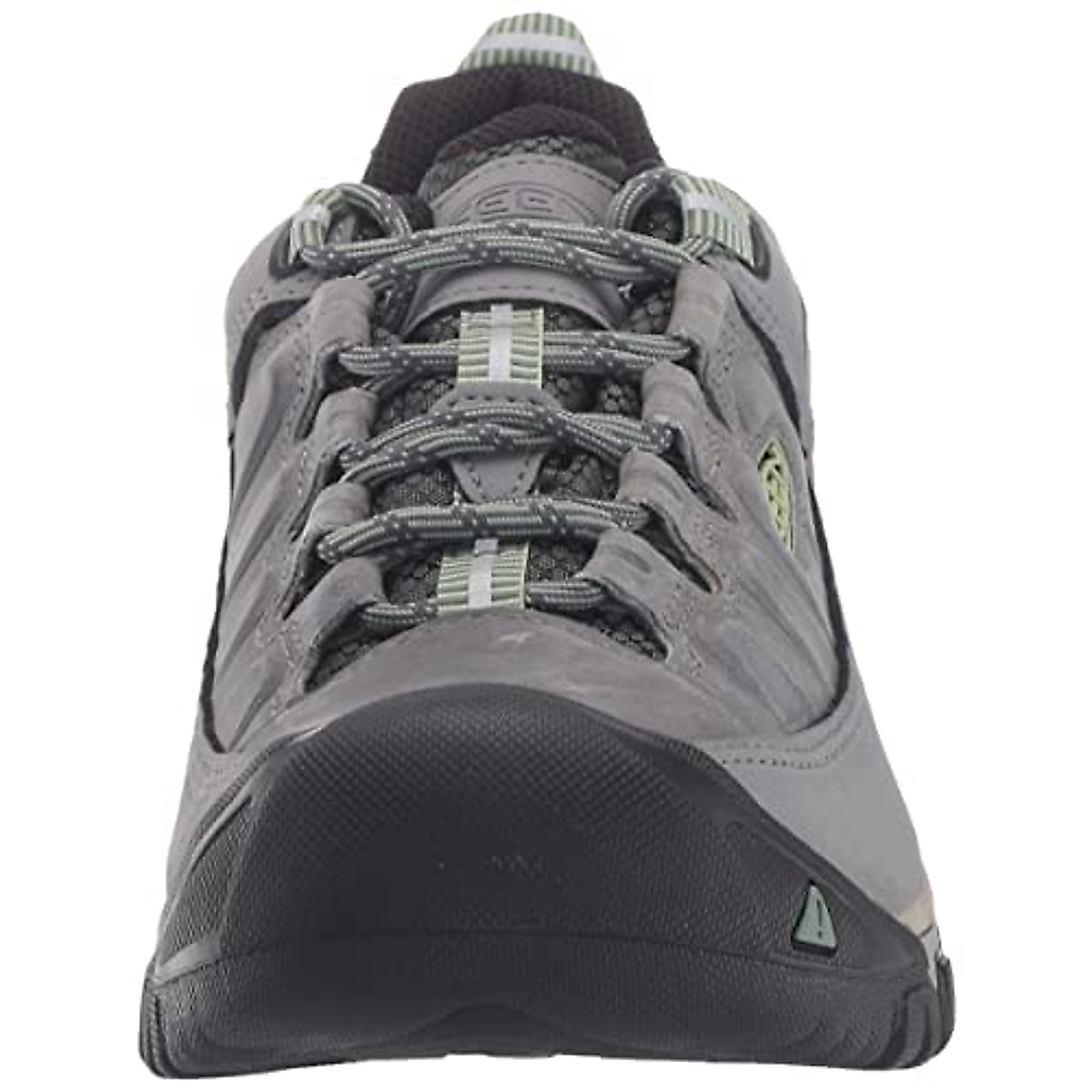 KEEN Women's Targhee 3 Low Height Waterproof Hiking Shoes, Bleacher/Duck Green, 7.5