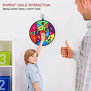 Dart Board for Kids, Kids Double-Sided Dart Board with 12 Sticky Balls, Indoor Outdoor Safe Darts Board Set Party Favor Games and Classic Toys Gifts for 5 6 7 8 9 10 11 12 Year Old boy Kids and Adult
