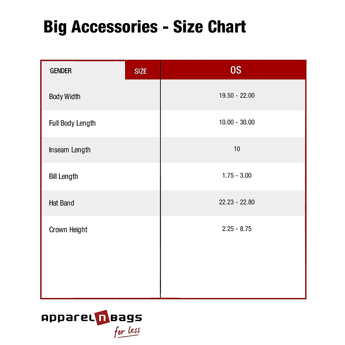 Big Accessories / BAGedge Short Bill Cadet Cap, black, One Size