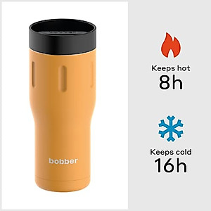 BOBBER - 16 oz Travel Coffee Mugs Bundle, Pack of 3 Vacuum Insulated Tumblers (Assorted Colors)