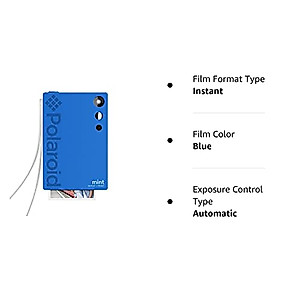 Zink Polaroid Mint Instant Print Digital Camera (Blue), Prints on Zink 2x3 Sticky-Backed Photo Paper