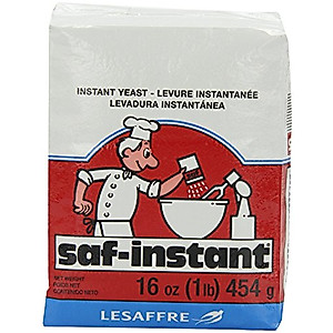 SAF-INSTANT YEAST RED LABEL SINGLE 1 lb (16oz) PACKAGE