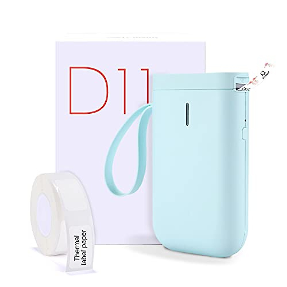 Label Maker Machine with Tape, Wireless Bluetooth Portable Mini Cute Sticker Handheld 0.6 Inch Label Printer, Compatible iOS&Android, for Home&Office (Green)