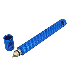 Golf Club Groove Sharpener Sharpening Tool Re-Grooving Cleaning Tool and Cleaner for Wedges & Irons (Blue)