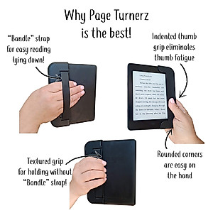 PageTurnerz 5-in-1 Grip Case Cover for Kindle Paperwhite 4 e-Reader (10th Gen) - Read in Any Position. Award Winning Design.