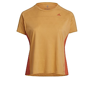adidas Womens Heat.RDY Tee Hazy Orange Medium